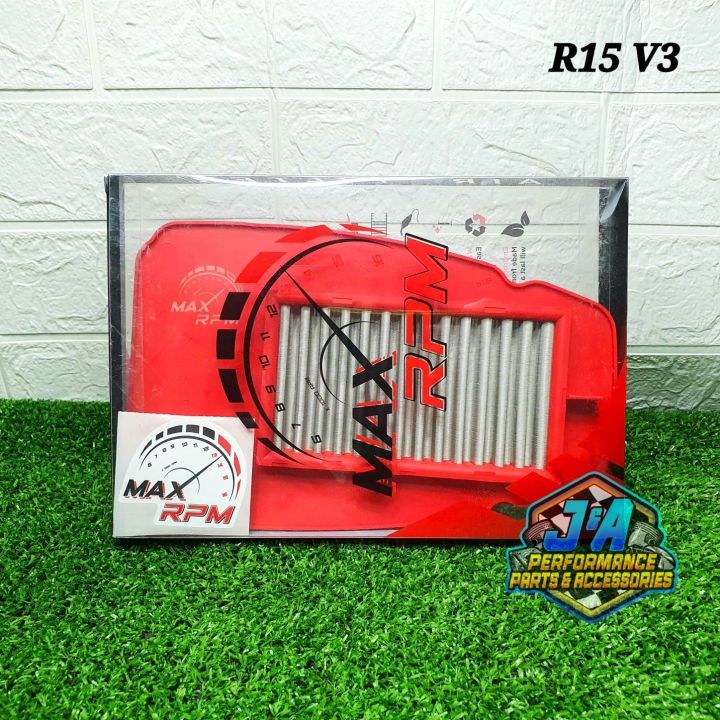 MAX RPM AIR FILTER - R15 V3 / MT15 / XSR 155 ( WASHABLE , STAINLESS ...