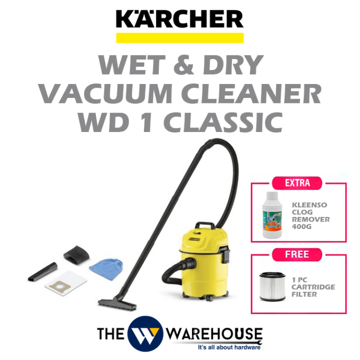 Karcher Wet and Dry Vacuum Cleaner WD 1 Classic | Lazada