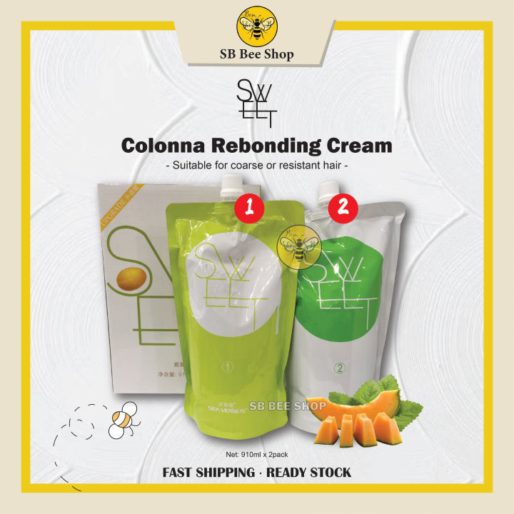Seavennus Colonna Sweet Hair Rebonding Cream 910ml x 2圣薇娜水润直发膏 | Lazada