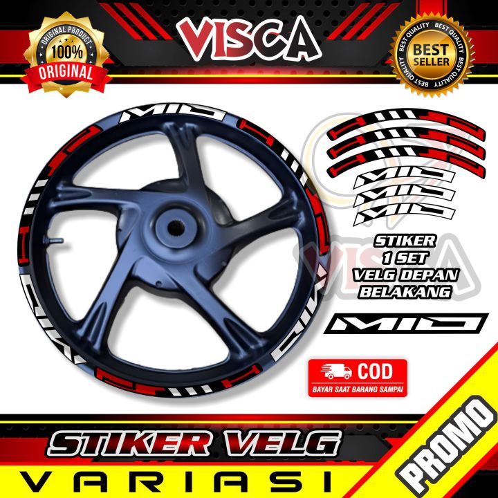 Stiker Velg List Velg Motor Stiker Velg MIO Motif HITECH | Lazada Indonesia