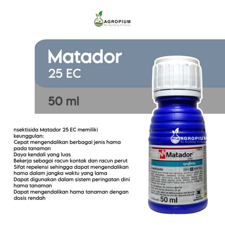 Insektisida MATADOR 25 EC 50 ml Pengendali Hama Tanaman | Lazada Indonesia