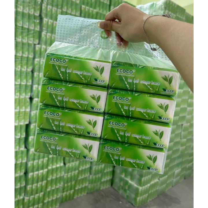 Organic green tea Facial Tissue Paper 4 ply 8 Packs Tissue Napkin ...