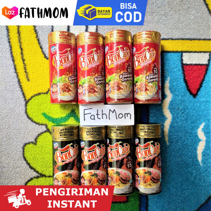 BONCABE Sambal Tabur Level 10 & Level 15 Rasa Original Botol 50gr ...