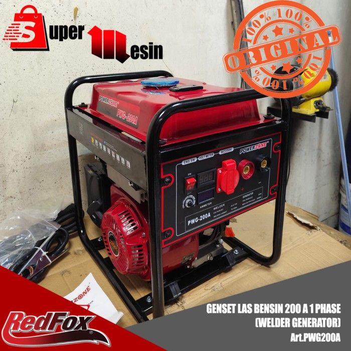 Welder Generator mesin genset bisa ngelas Genset las bensin 1 Phase ...