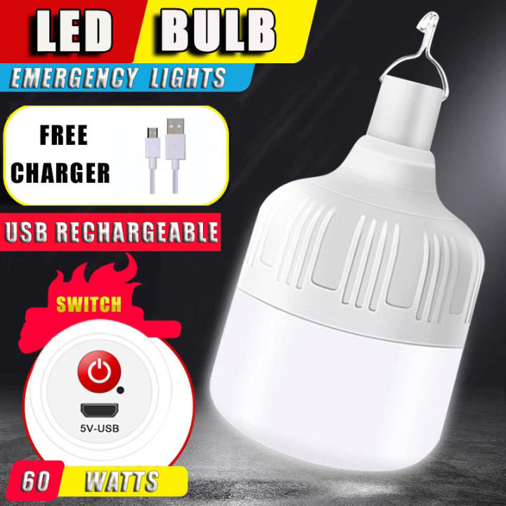 A&A A A 【BUY 1 TAKE 1】Rechargeable Light LED 5 Mode USB Emergency Light ...