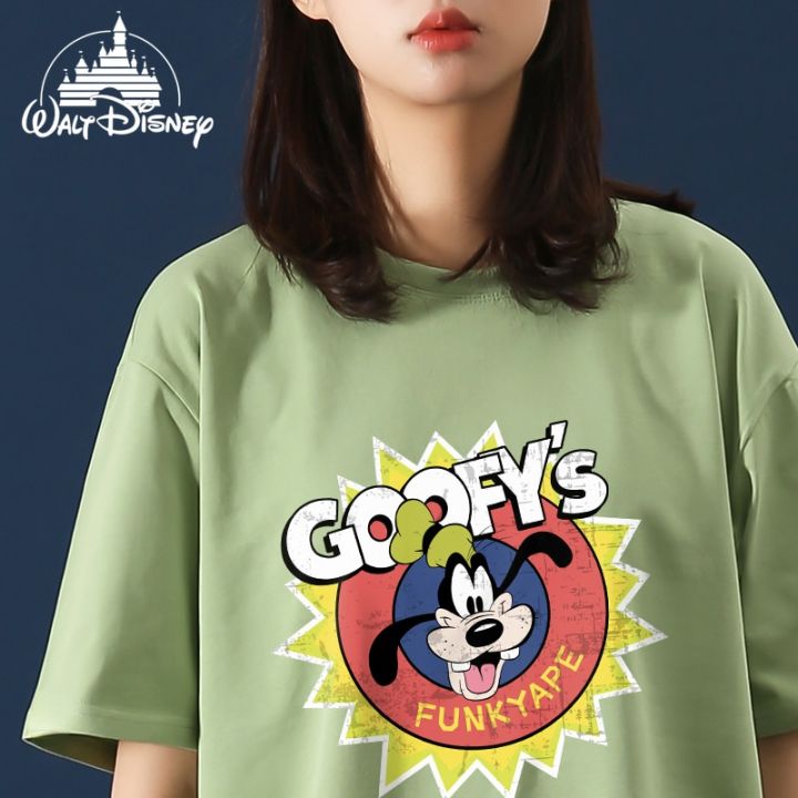 ดิสนีย์ Goofy Dog เสื้อยืดผู้หญิง Anime Harajuku Kawaii เสื้อยืดขนาด ...