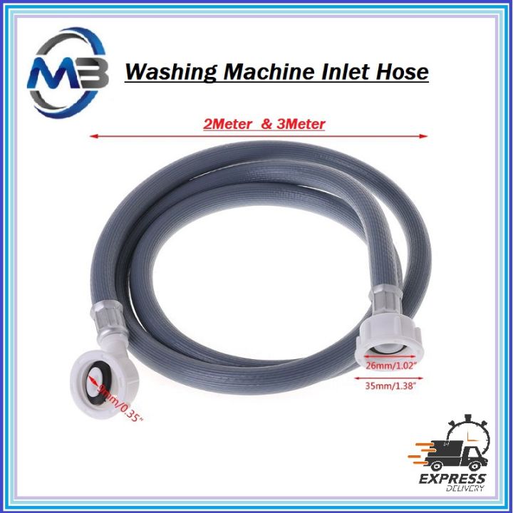 WASHING MACHINE INLET HOSE (2M/3M)/ paip air mesin basuh | Lazada