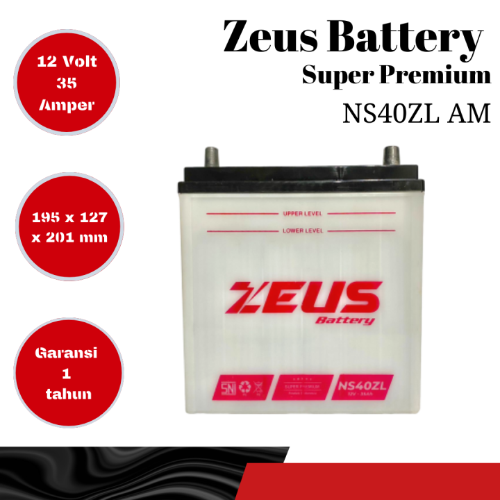 Aki Mobil Daihatsu Sirion Ns40zl Zeus Extra Power Accu | Lazada Indonesia