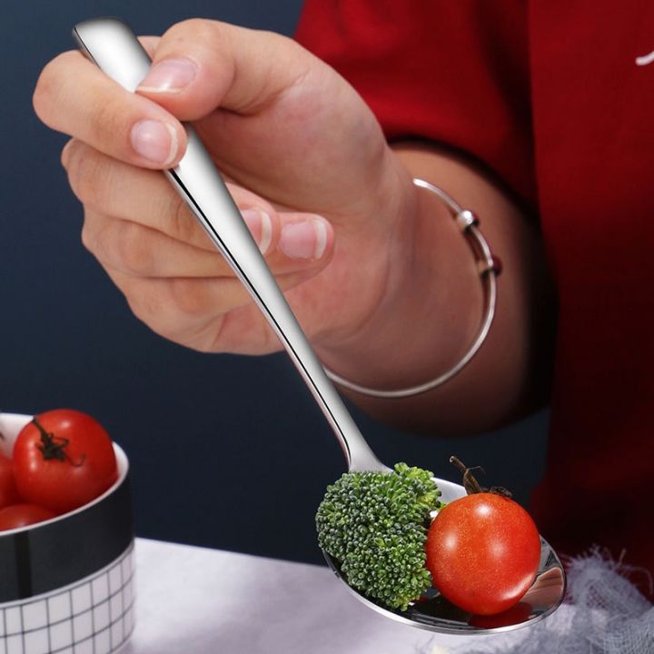 Food-grade 304 stainless steel spoon thickened spoon Hotel restaurant ...