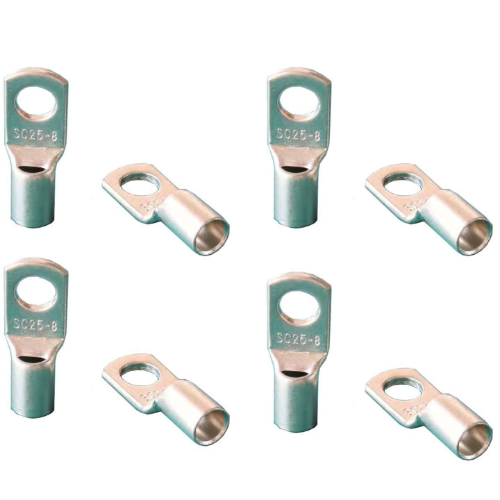 20PCS ~~~ SC25-8 ~~~~~~~~ Bolt Hole Tinned Copper Cable lugs Terminals ...