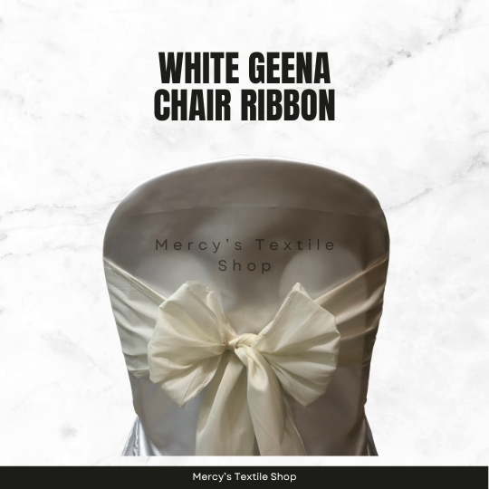 Ribbon Monoblock Geena Gina Fabric Chair Ribbon Catering Events Ribbon ...
