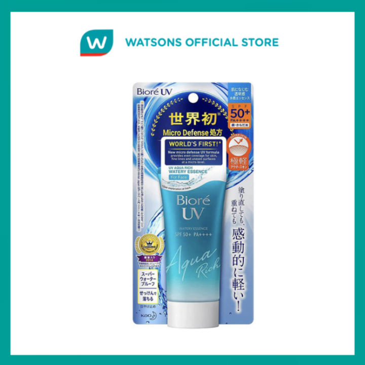 BIORE UV Aqua Rich Watery Essence/ sunblock Japan--version/ Gel Sunscreen Rich Water SPF 50+ PA ...