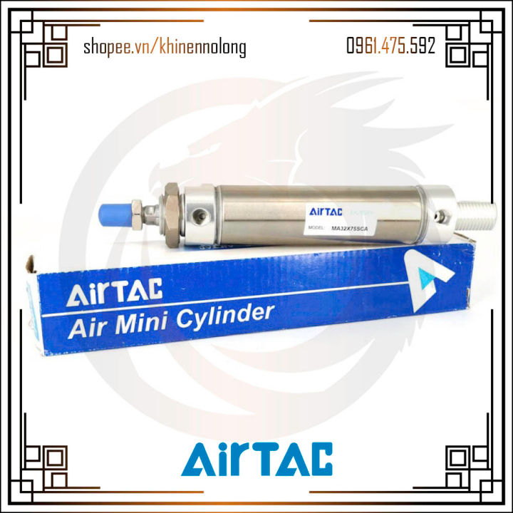 Xi Lanh Khí Nén AirTAC MA16, MA20, MA32 x 25S,50S,75S,100S mm - Khí Nén ...
