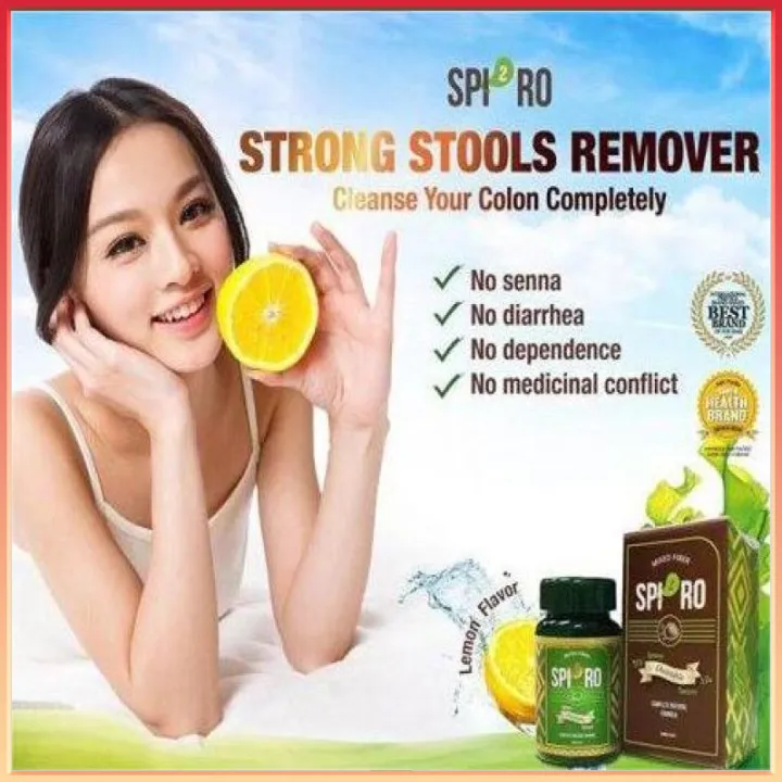 【Buy 3 Free 1】Wellous Spiro Detox Wellous Spiro Spi2ro 混合纤维柠檬咀嚼片 原装 ...