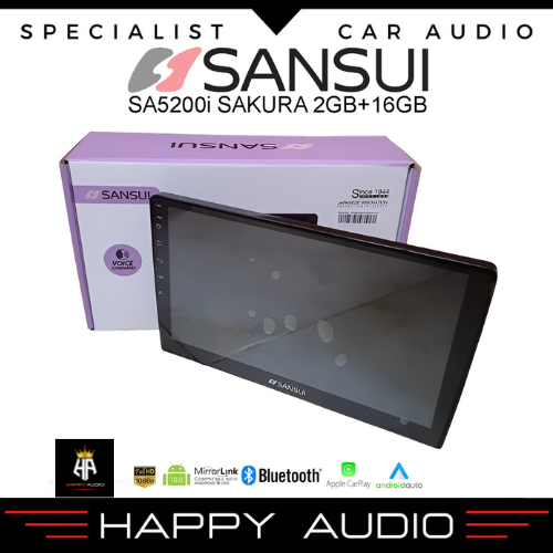 Head Unit Android SANSUI SAKURA SA5200i Apple Carplay Android Auto ...