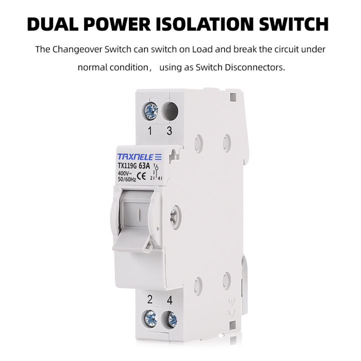 MTS Dual Power Manual Transfer Switch Interlock Circuit Breaker 1P 40A ...