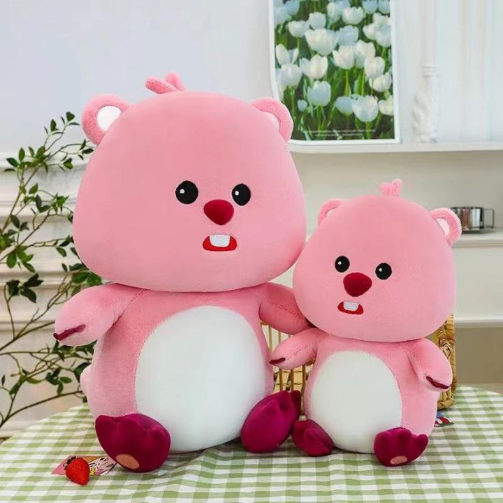 56cm Loppy Korean Cartoon Pororo Little Penguin Teddy Bear Pink Beaver Loopy Teddy Bear | Lazada