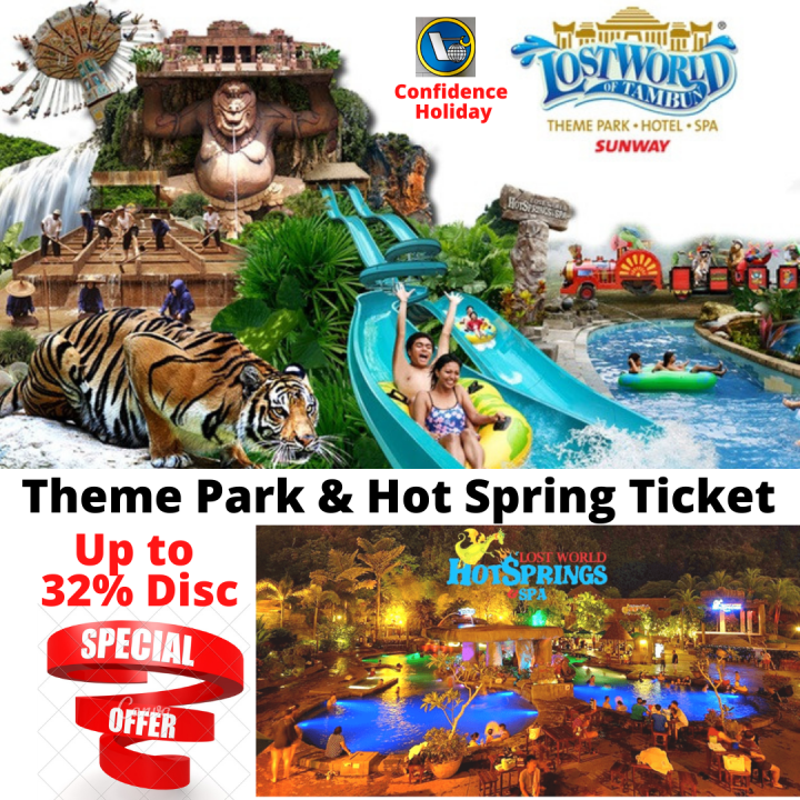 Lost World Of Tambun Theme Park and Hot Spring Ticket in Ipoh Offer 32% ...