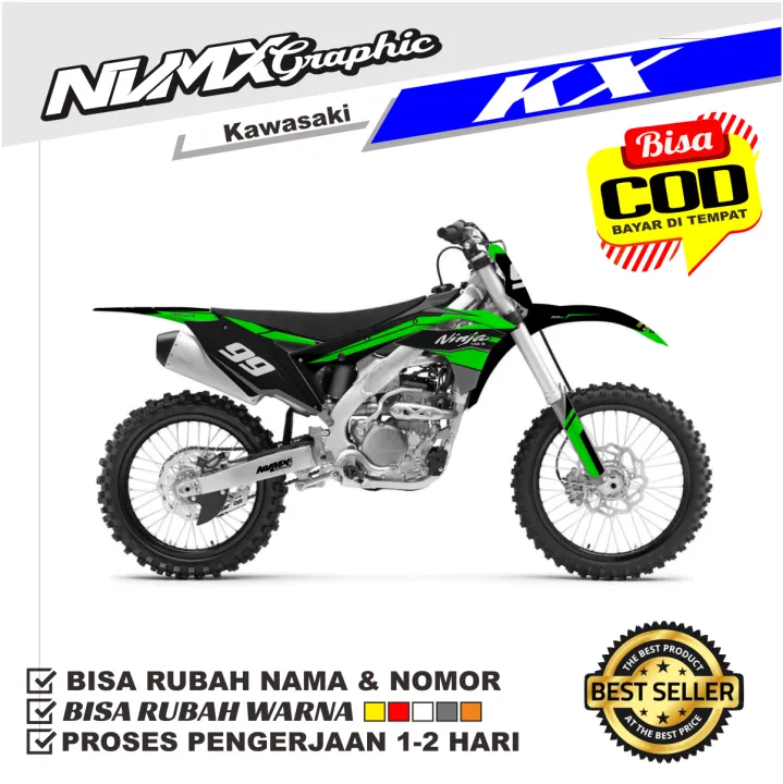 DECAL KX 250-450F STIKER VARIASI DEKAL KX CUSTOM FULL BODY | Lazada ...