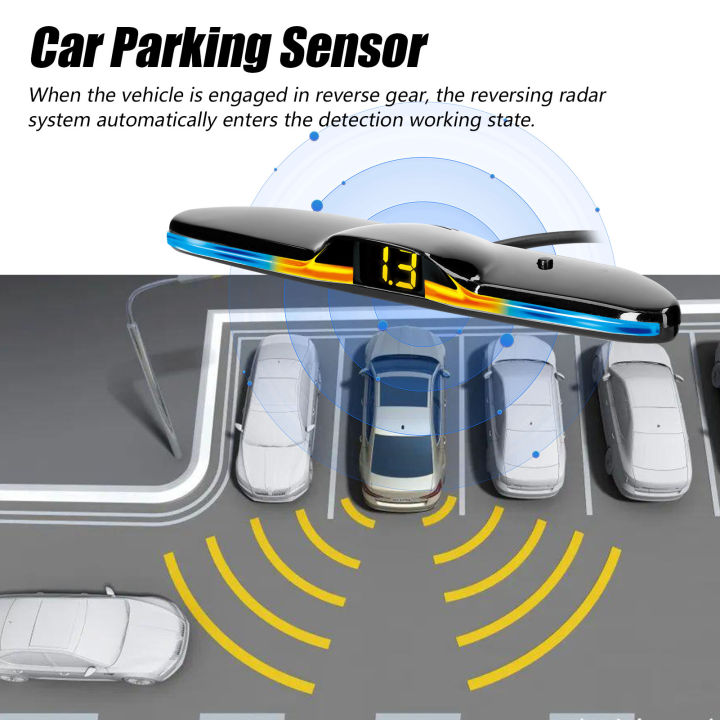 Car Parking Sensor Rear Reversing Radars System with 4 Parking Sensors ...