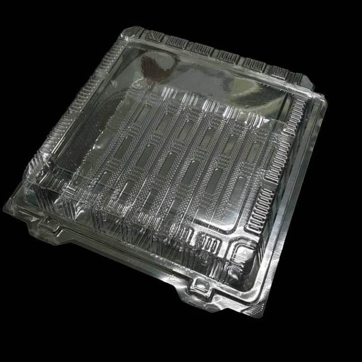 (50pcs±) OP-L600 (10"inch) OPS Square Food Box Plastic Container Bakery ...