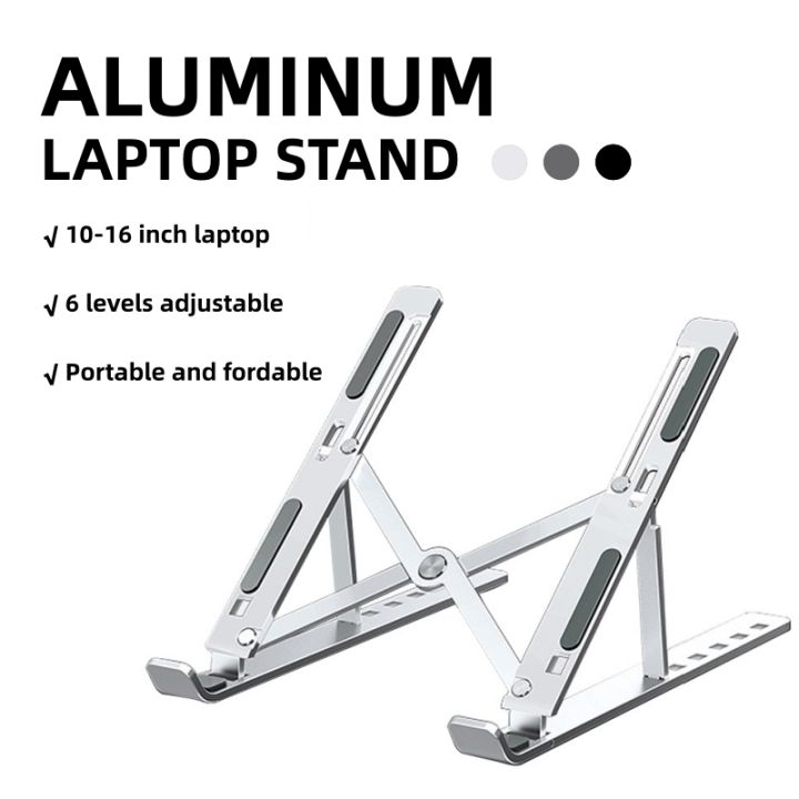 Aluminum Alloy Laptop Stand Adjustable for MacBook Pro Laptop Study ...