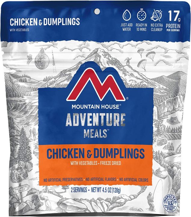Mountain House Chicken and Dumplings, Freeze Dried Backpacking and ...