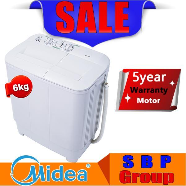 MIDEA Semi Auto Washing Machine 6kg MSW-6008P WASHER MESIN BASUH SEPARA ...