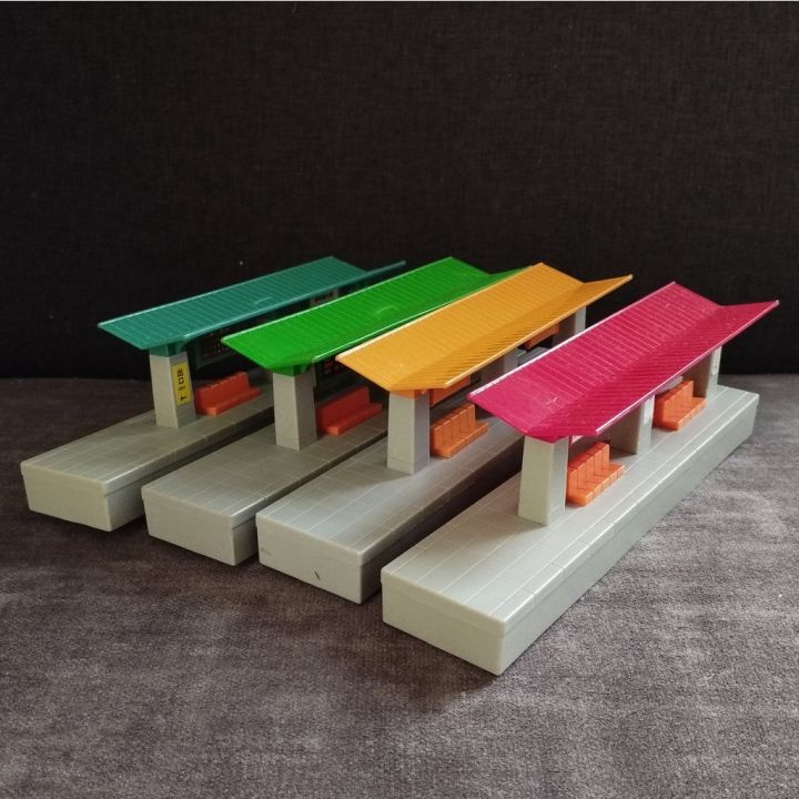 Preloved Tomy train station Tohoku-Eki Shinkansen-no-Eki plarail scene part rail track PER PIECE ...