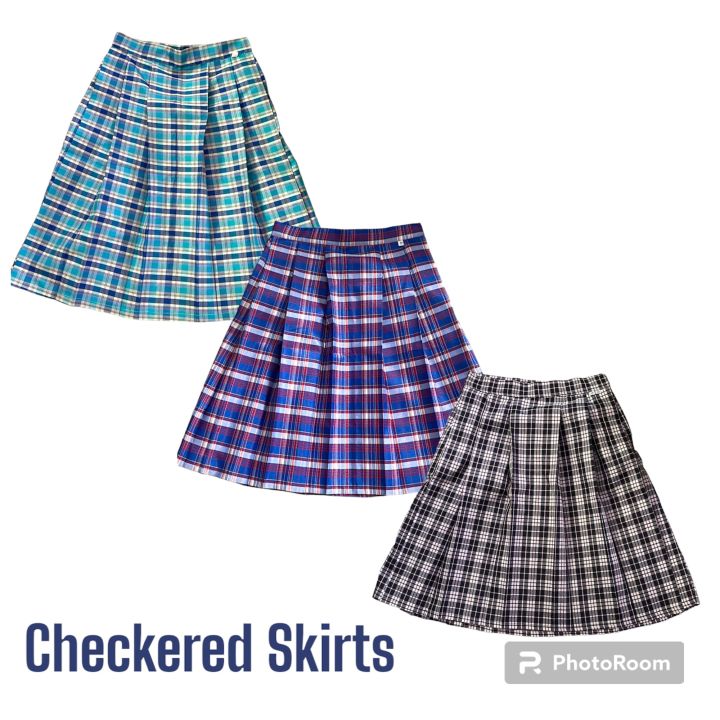 DEPED SCHOOL UNIFORM FOR GIRLS CHECKERED SKIRT ( PLEATED ) | Lazada PH