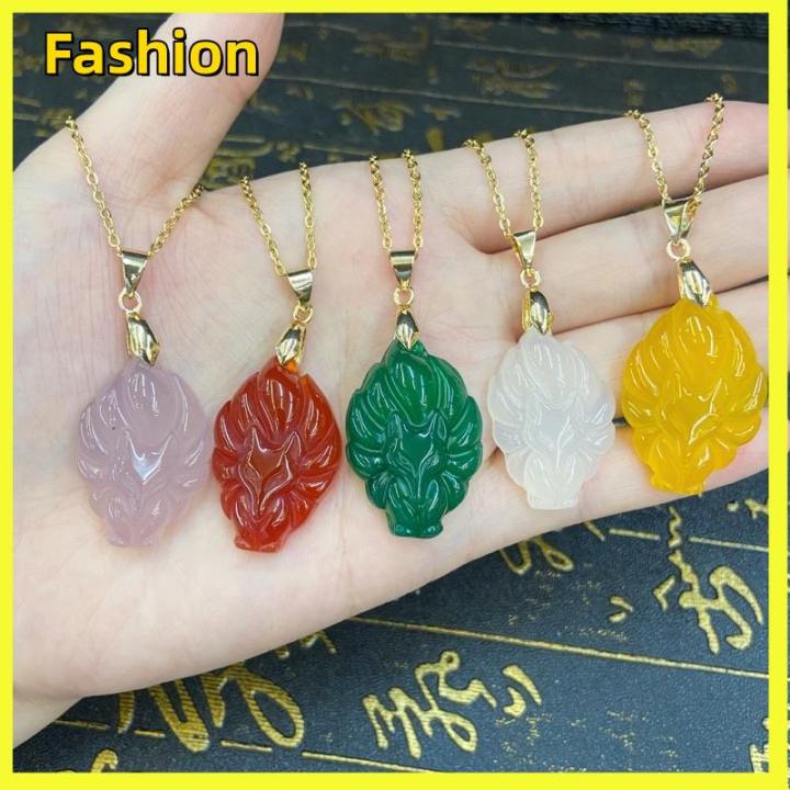 🔥🔥🔥Loreta Chín đuôi Fox Mặt Dây Chuyền Chuỗi vòng cổ Unisex Trung Quốc ...