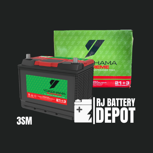 3SM Yokohama Supreme Maintenance Free Car Battery Ordinary / Reverse ...