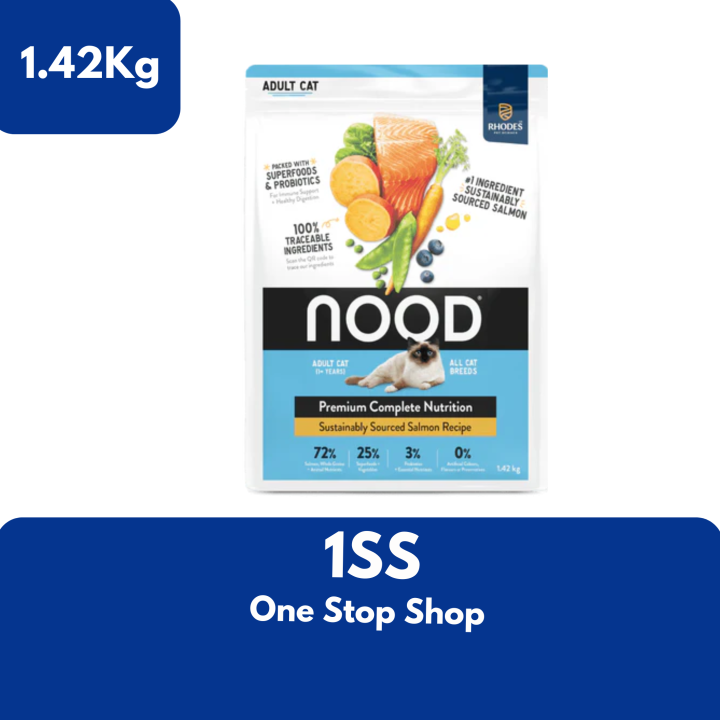 Nood Sustainably Sourced Salmon Recipe Cat Food, 1.42Kg | Lazada PH