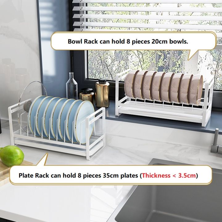 Japanese Style Kitchen Organizer Portable Draining Dish Rack Bowl and ...
