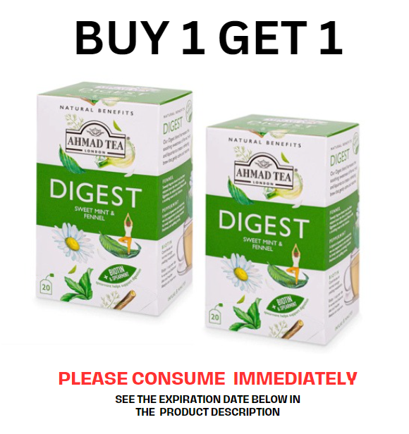BUY 1 GET 1 AHMAD TEA NATURAL BENEFITS DIGEST HE ALU 20 teabags | Lazada PH