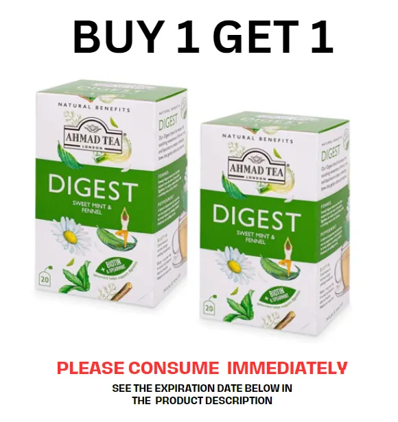 BUY 1 GET 1 AHMAD TEA NATURAL BENEFITS DIGEST HE ALU 20 teabags | Lazada PH