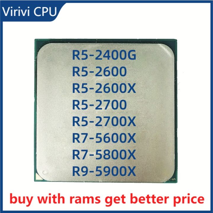 AMD R7-2700X R7-2700 R5-2600 R5-2400G R5-2600x R5-5600x R5-5800x AM4 R9 ...
