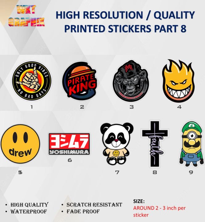 Vinyl Sticker High Resolution / High Quality (Waterproof, Glossy ...