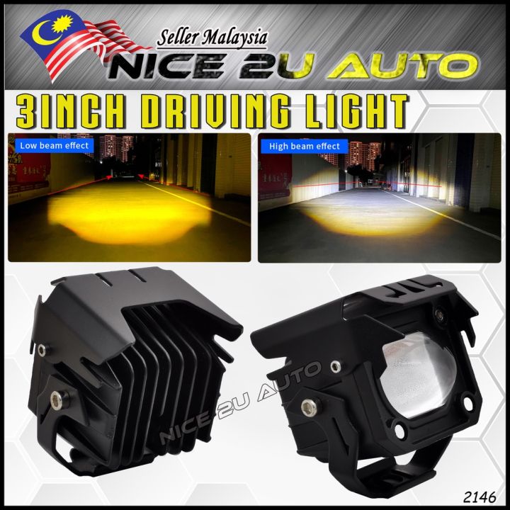 3inch Square LED Work Light Bar 12-24V Spot Pods Driving LED Light Bar ...