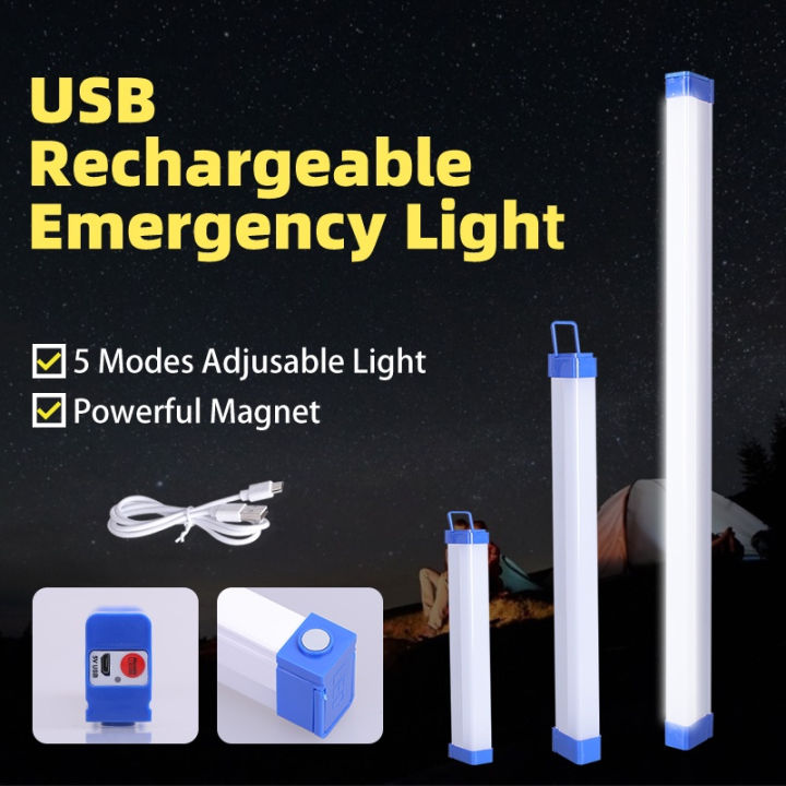 T5 USB Rechargeable Led Light Tube Magnetic Night Market Light Portable Emergency Camping ...