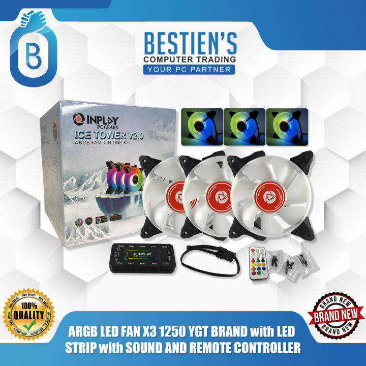 ICE TOWER (3-IN-ONE V2.0) ARGB FAN | 3PCS 12CM Cooling Fan, with Remote ...