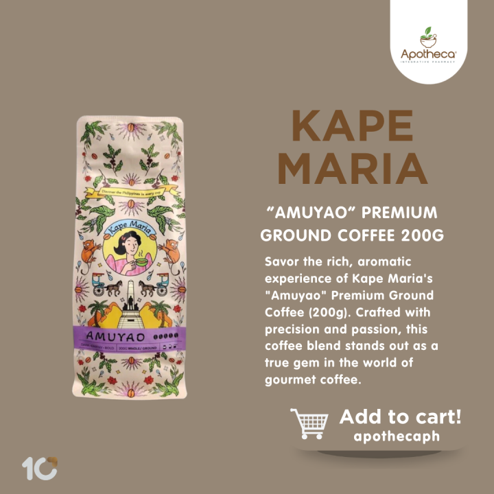 Kape Maria "Amuyao" Premium Ground Coffee 200g – Specialty Filipino ...