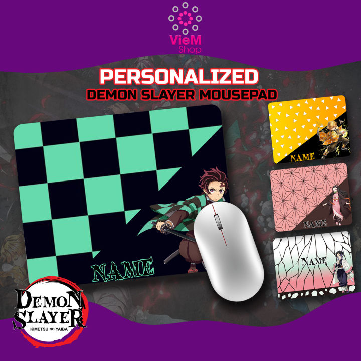 Personalized DEMON SLAYER Mousepad | Kimetsu No Yaiba Thick Mouse pad ...