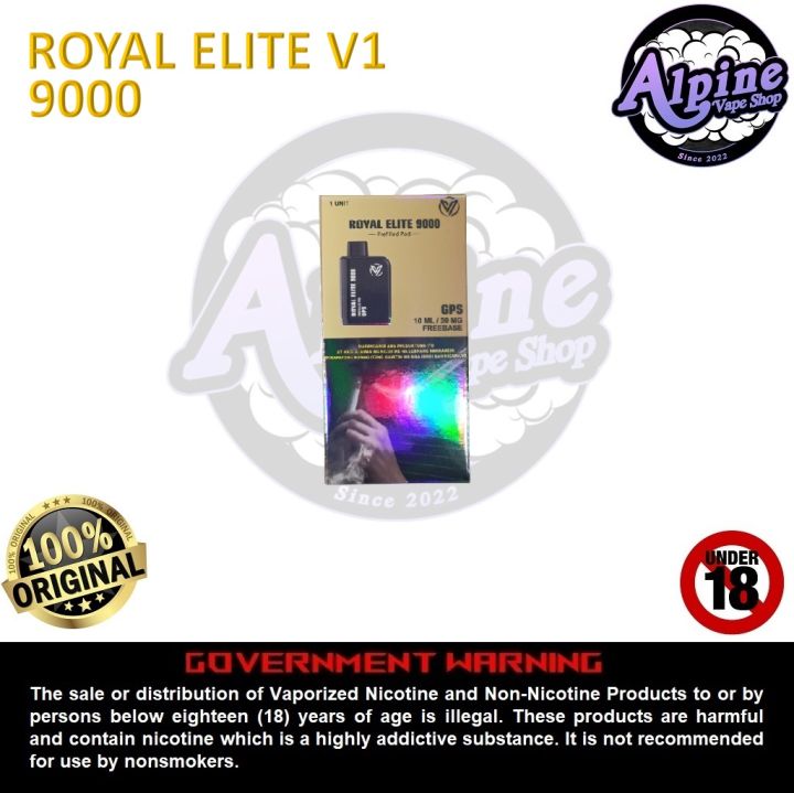 Royal Elite V1 9000 Disposable Prefilled Vape Pod | Lazada PH