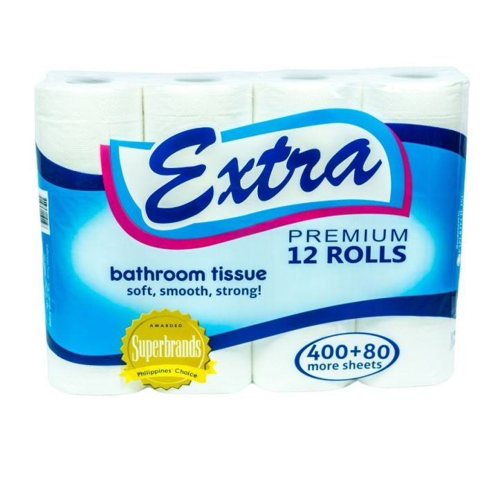 Extra Bathroom Tissue 480 sheets - 12 rolls | Lazada PH