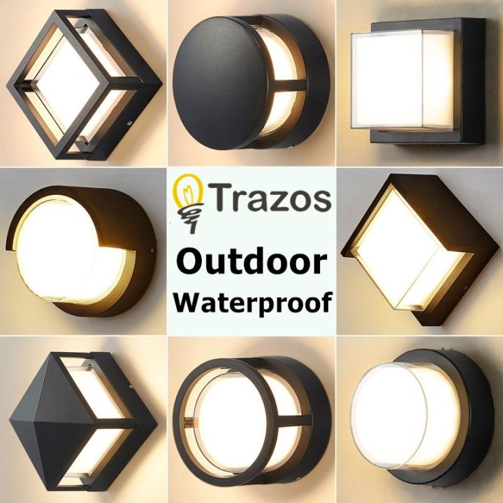 TRAZOS IP55 LED Wall Lights Outdoor Wall Lights Garden Lighting ...