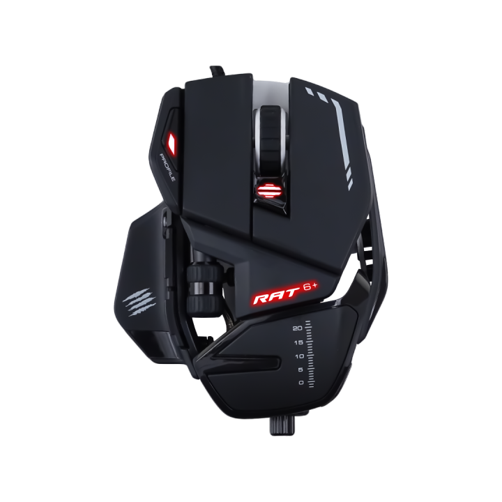 Mad Catz The Authentic R.A.T. 6+ Optical Gaming Mouse, 12000DPI-Black ...