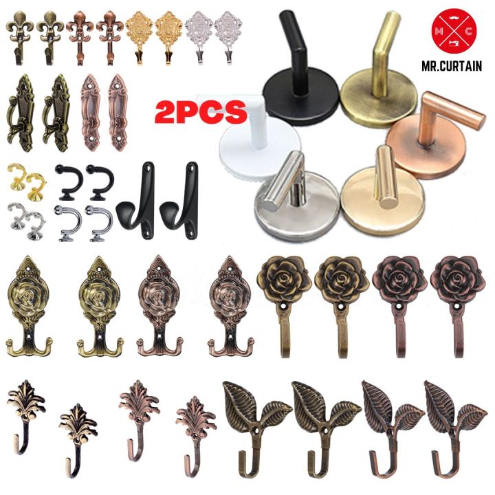 MR.CURTAIN READY STOCK [2 PCS] Curtain Tieback Hooks / Cangkuk Pengikat ...