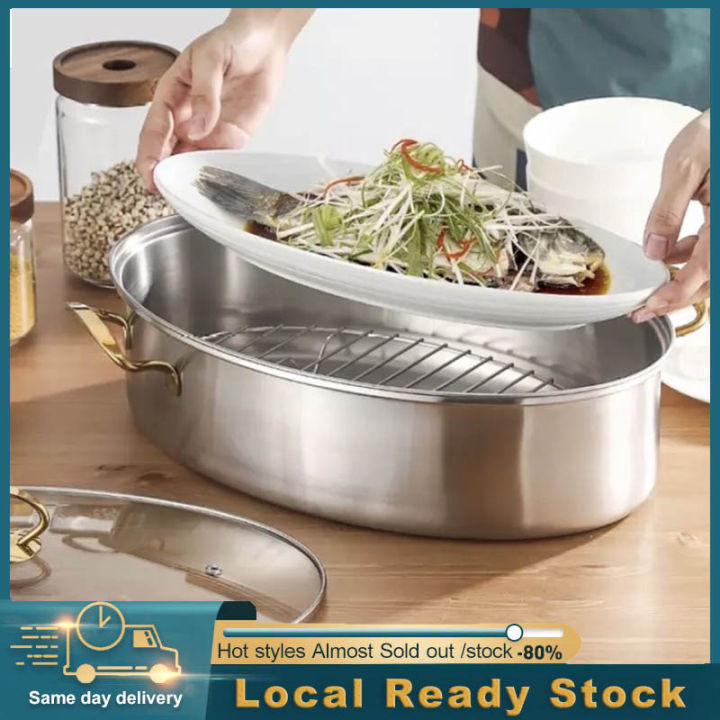 [Hot sale + spot] 304 stainless steel steamer large-capacity large ...