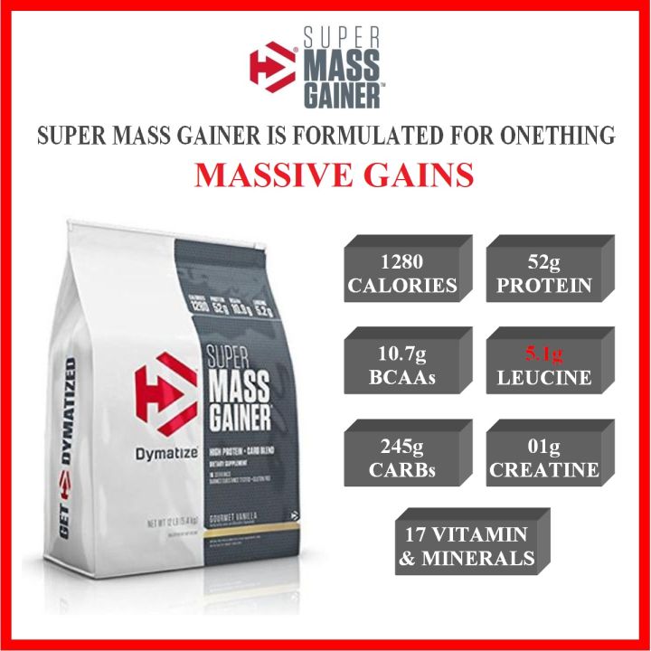 DYMATIZE SUPER MASS GAINER 5,45Kg - Sữa tăng Cân, tăng Cơ cho người gầy ...